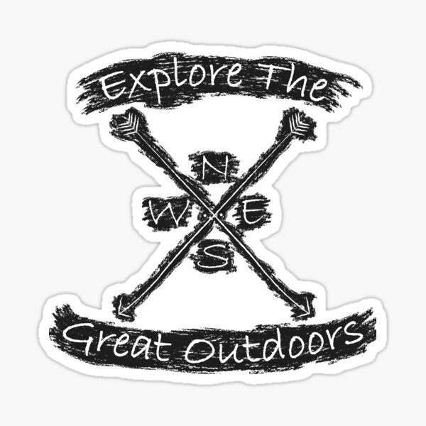 "Explore The Great Outdoors" Sticker by Benyoung592 | Redbubble