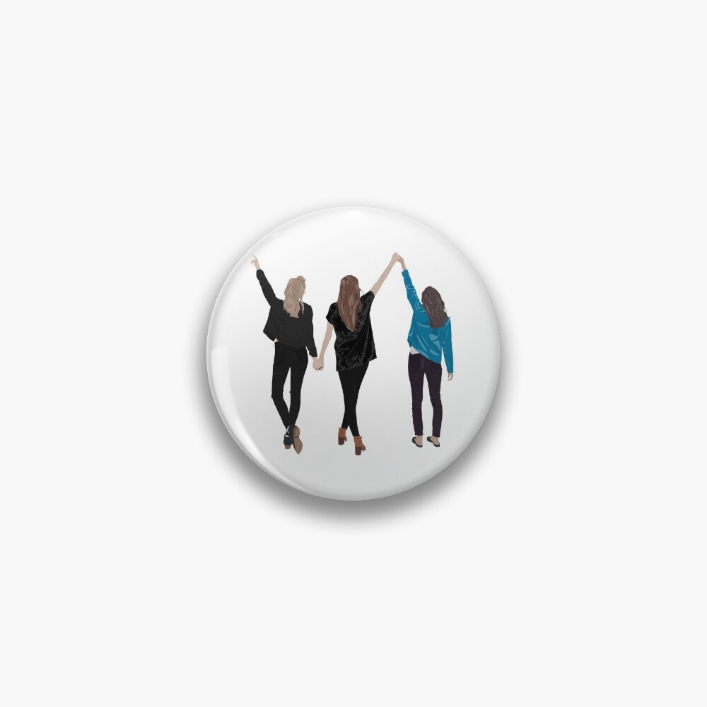 "Three Friends Holding Hands" Sticker for Sale by alessiamariee | Redbubble