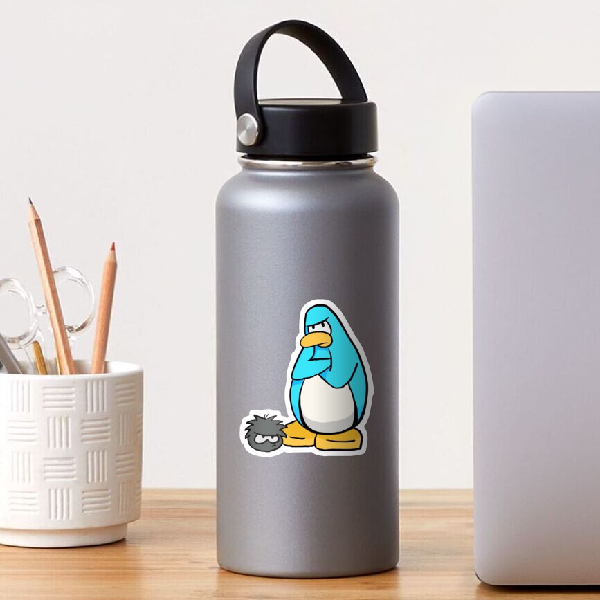 "Angry Club Penguin and Puffle" Sticker by claireblevins | Redbubble
