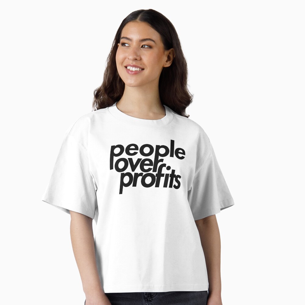 "People Over Profits" Sticker for Sale by KulakPosting | Redbubble