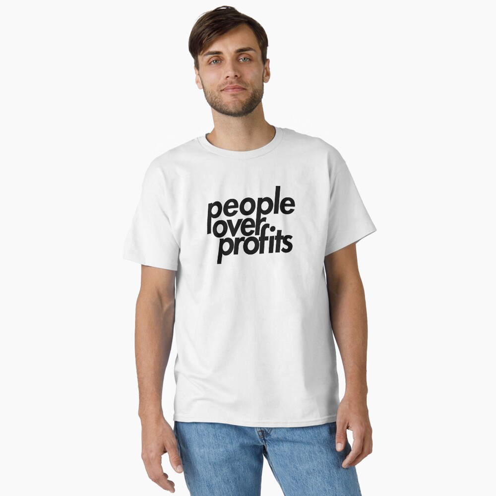 "People Over Profits" Sticker for Sale by KulakPosting | Redbubble