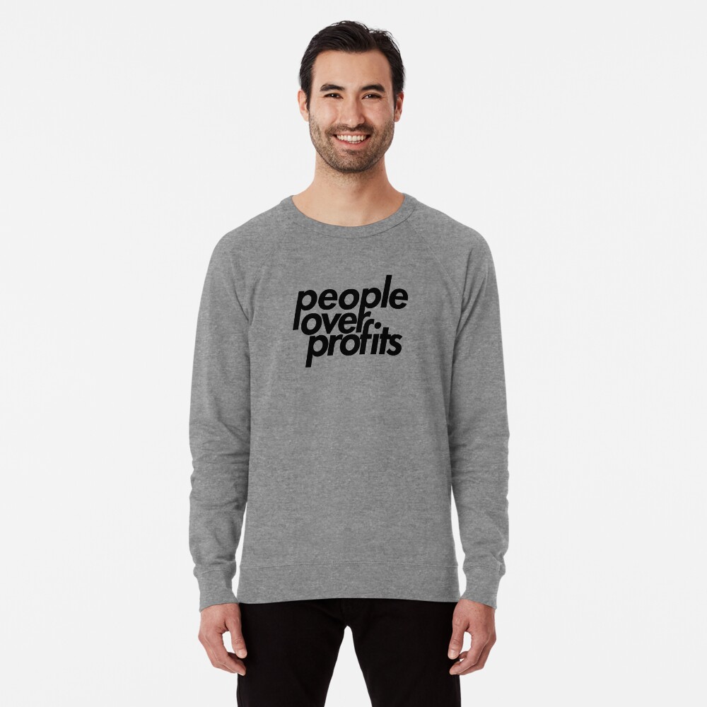 "People Over Profits" Sticker for Sale by KulakPosting | Redbubble