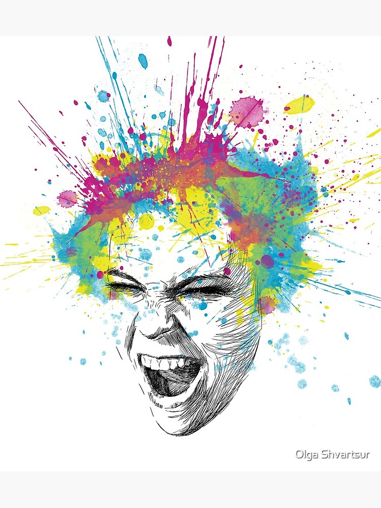 "Screaming Color" Art Print for Sale by olga-shvartsur | Redbubble