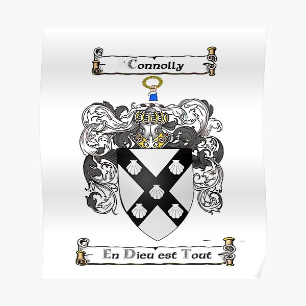 "Connolly Family Crest and Motto" Poster for Sale by Hibernia29 | Redbubble