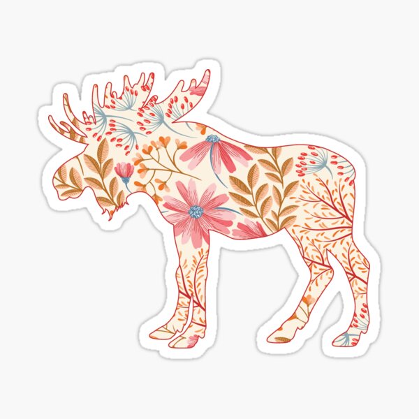 Moose Lover Stickers | Redbubble