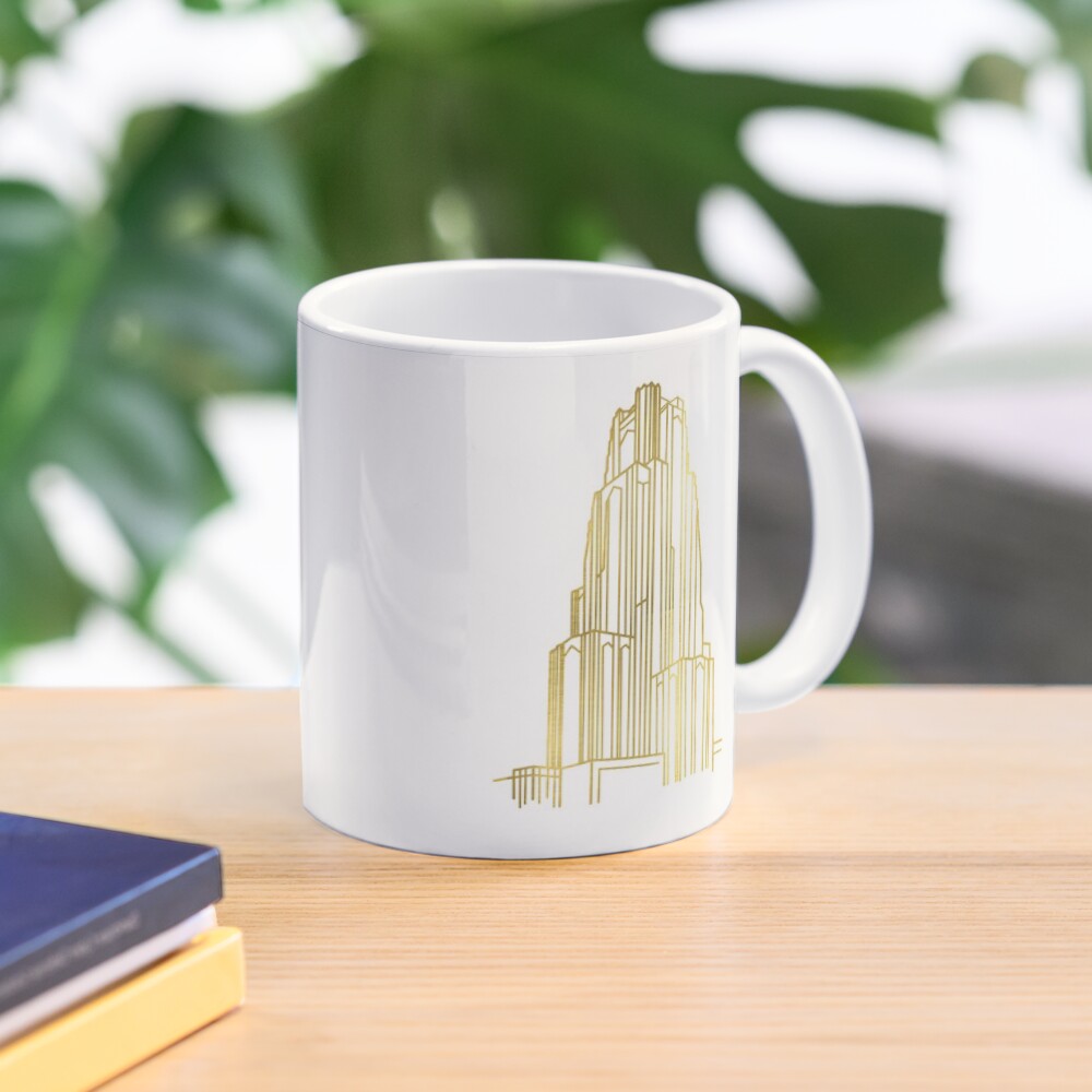 "Gold Cathedral of Learning" Sticker for Sale by colorful-kitten ...