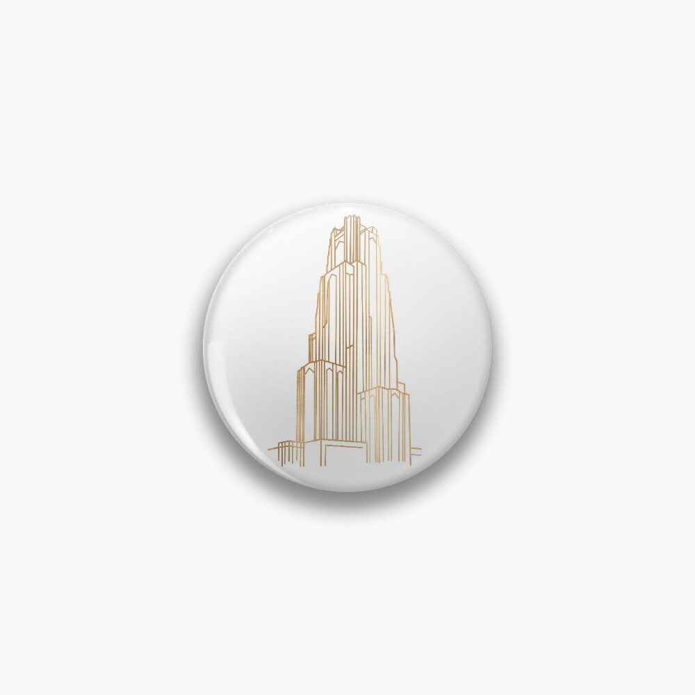 "Rose Gold Cathedral of Learning" Sticker for Sale by colorful-kitten ...