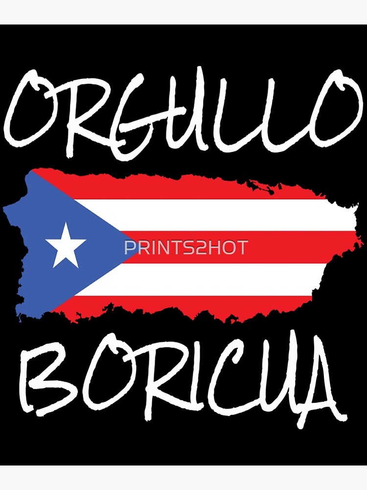 Lámina fotográfica «Orgullo Boricua Orgulloso de ser camisa y ...