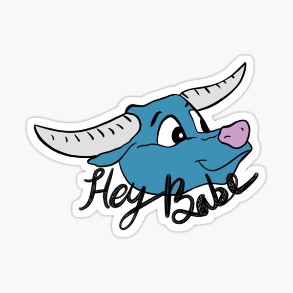"Hey Babe " Sticker for Sale by marissametzler | Redbubble