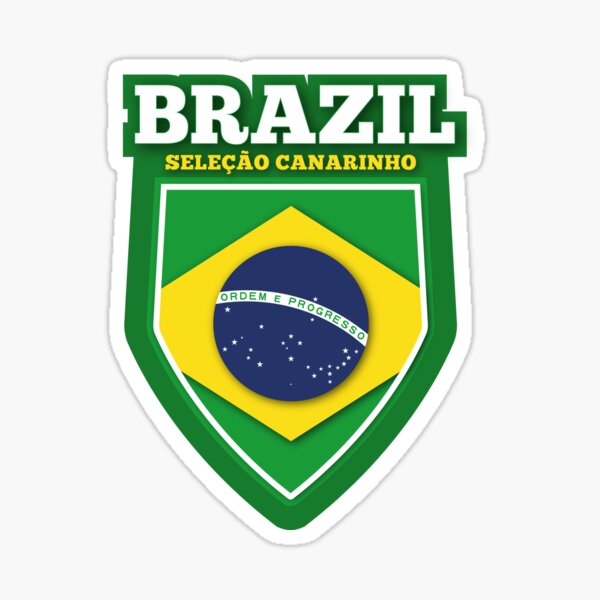 "Brazil football" Sticker for Sale by francokf | Redbubble