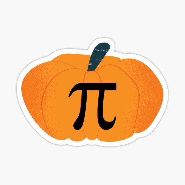 "Halloween Pumpkin Pi Math Teacher Spooky Gift" Sticker by haselshirt ...