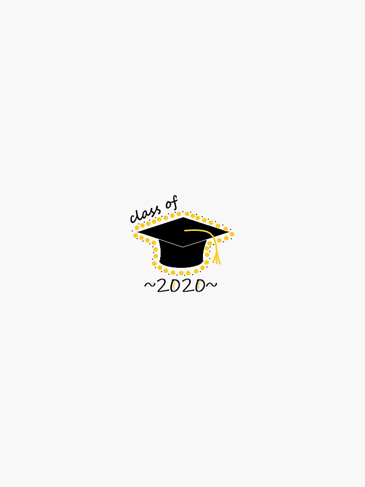 "Class of 2020 Graduation Cap" Sticker by marie2020 | Redbubble