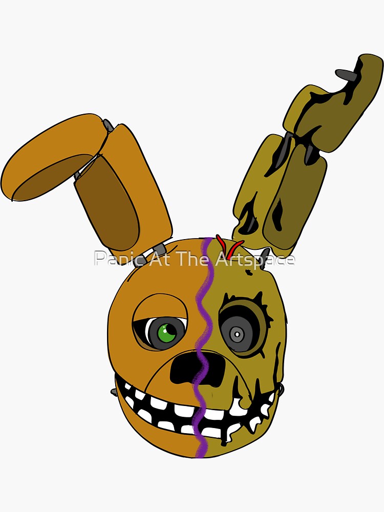 "Spring Bonnie/SpringTrap" Sticker for Sale by wonder-wolf101 | Redbubble