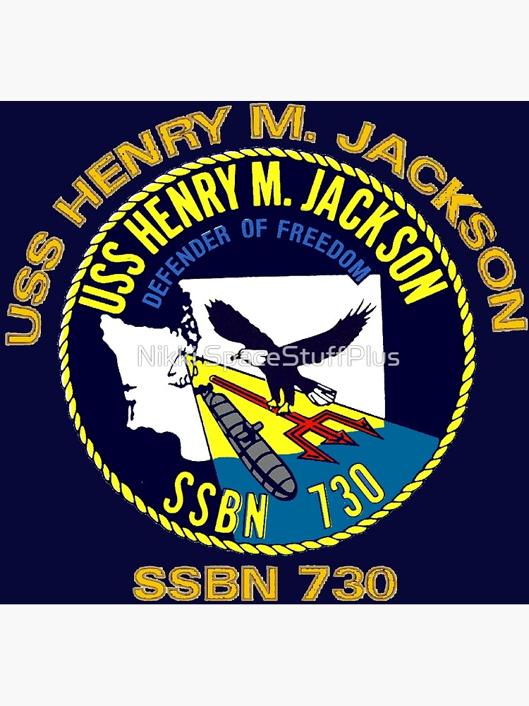 "USS Henry M. Jackson Crest for Dark Colors" Poster for Sale by ...