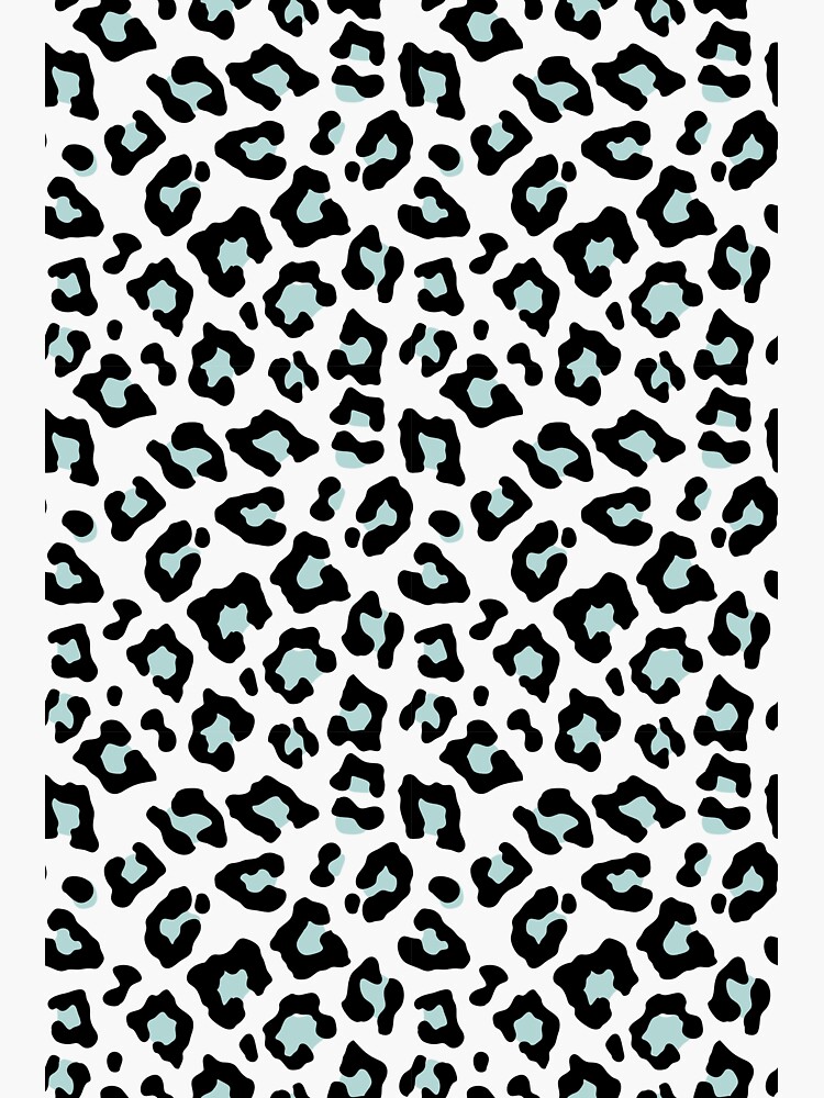 "Leopard Print • Turquoise" Sticker for Sale by rike-mayer | Redbubble