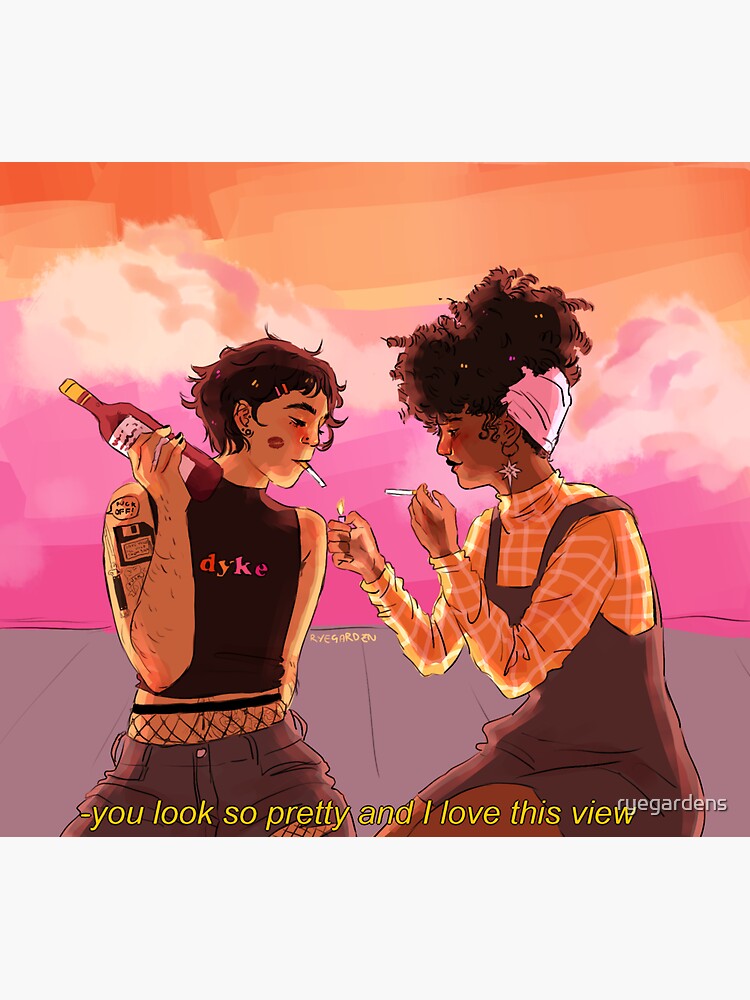 "you look so pretty and i love this view" Sticker for Sale by ...