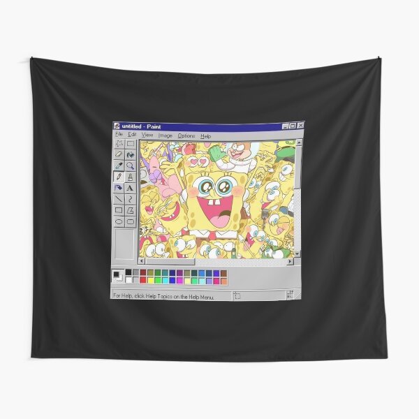 "Spongebob graphic art " Tapestry for Sale by shining-art | Redbubble