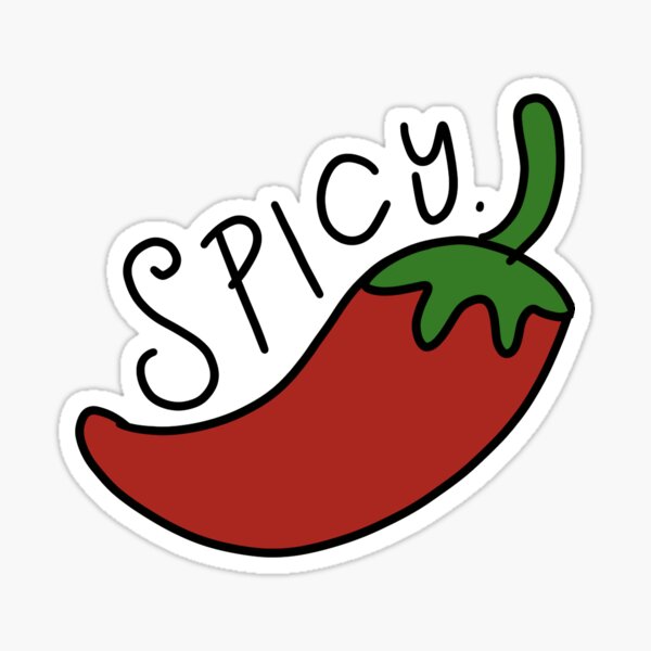 "SPICY" Sticker by sierrahammond33 | Redbubble