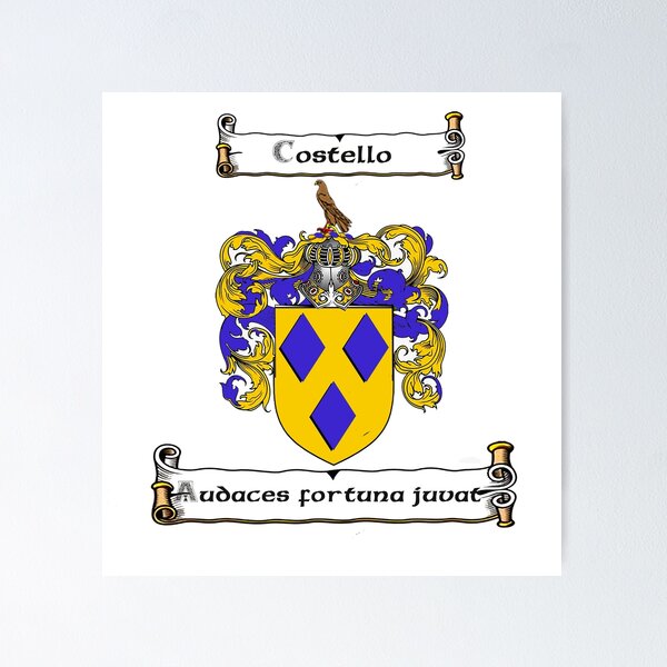 "Costello Family Crest and Motto" Poster for Sale by Hibernia29 | Redbubble