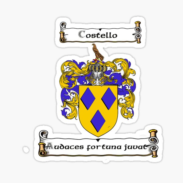 "Costello Family Crest and Motto" Sticker by Hibernia29 | Redbubble