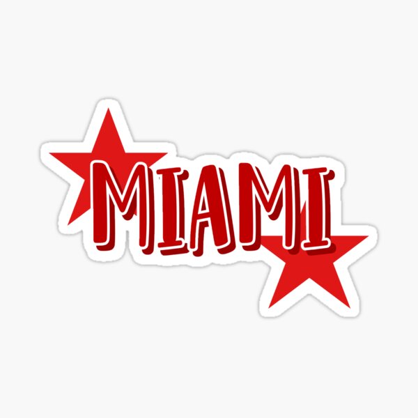 "miami stars" Sticker by sydnirotenberg | Redbubble