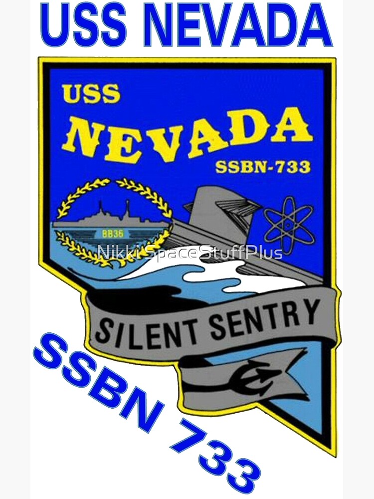 "USS Nevada (SSBN-733) Crest" Poster for Sale by Spacestuffplus | Redbubble