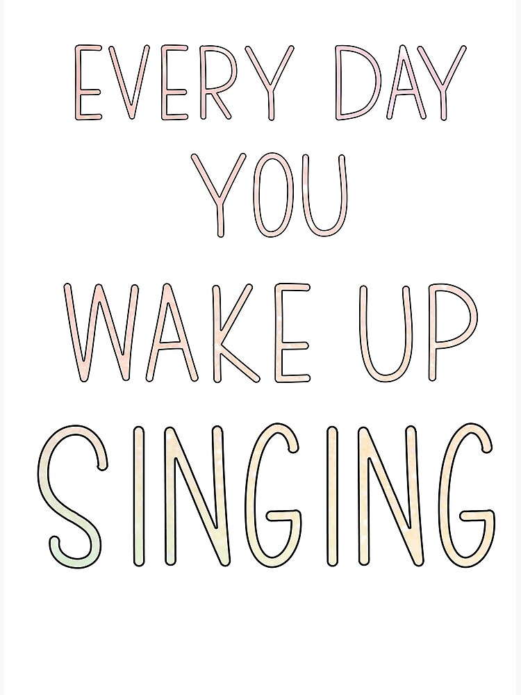 "Trolls-Inspired "Wake Up Singing"" Poster by mulberrydragon | Redbubble