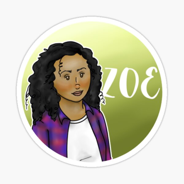 "Zoe" Sticker for Sale by abbafan456 | Redbubble