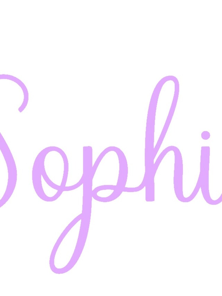 "Sophia purple script name sticker" iPhone Case for Sale by th3a ...
