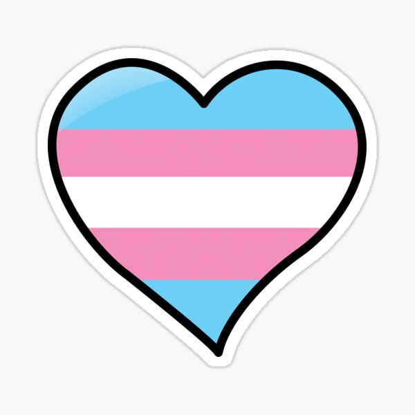 "Transgender Pride Heart" Sticker by TonalDesigns | Redbubble