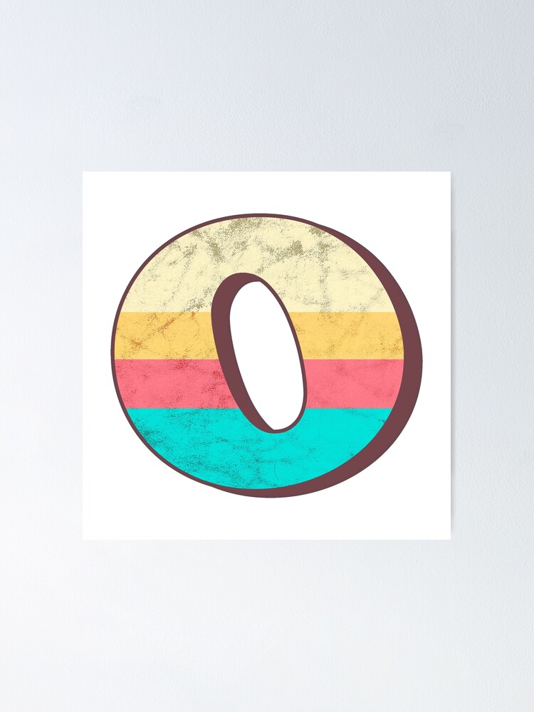 "O letter, vintage alphabet, typography, font" Poster by OkihanaShop ...