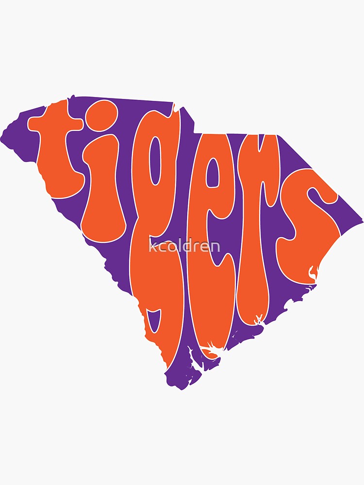 "tiger state" Sticker for Sale by kcoldren | Redbubble