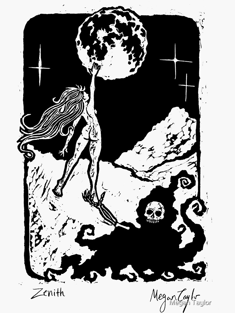 "Zenith PRINT" Sticker for Sale by MischiefGirl | Redbubble