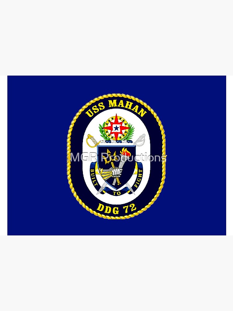 Masque « DDG-72 USS Mahan Crest », par Quatrosales | Redbubble