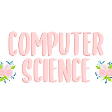 "Computer Science Pink" Sticker for Sale by bathwater | Redbubble