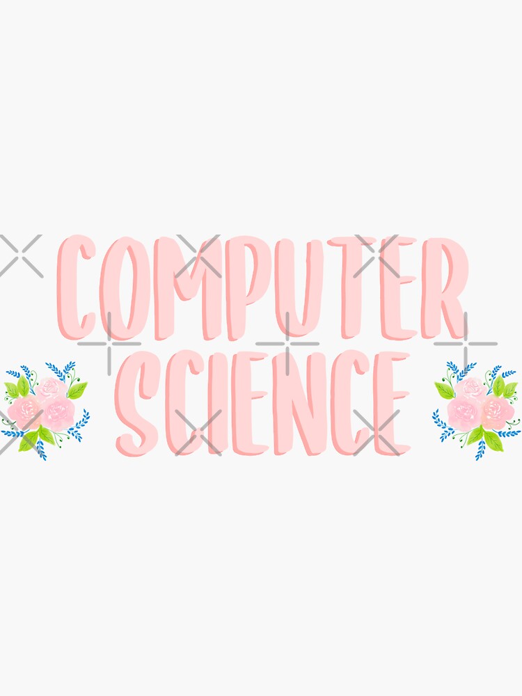 "Computer Science Pink" Sticker for Sale by bathwater | Redbubble