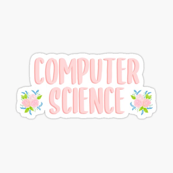 "Computer Science Pink" Sticker for Sale by bathwater | Redbubble