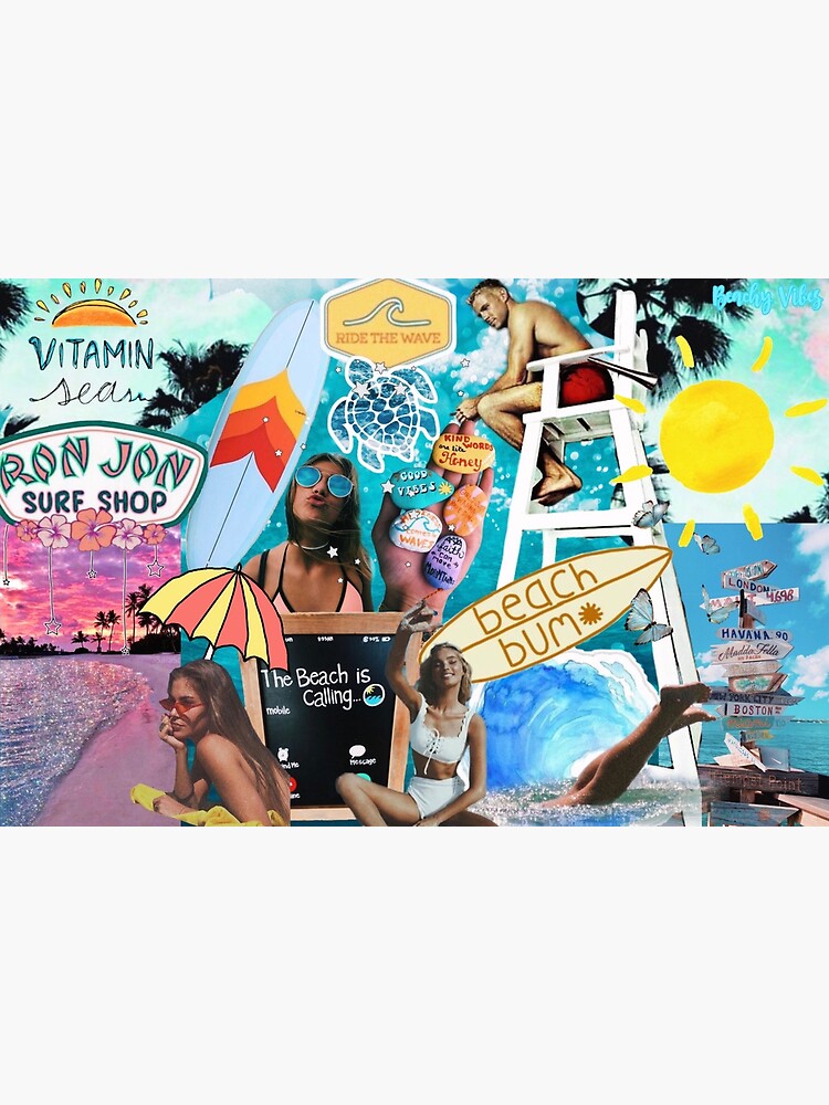 "Beach Collage" Poster by nikkivan | Redbubble