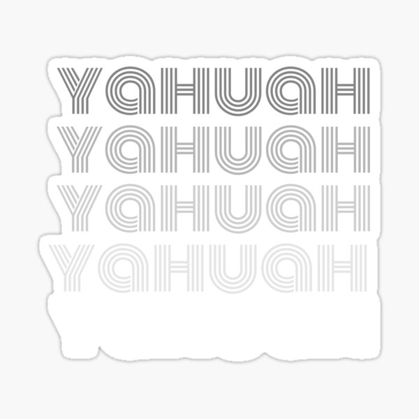 Yahuah Stickers | Redbubble