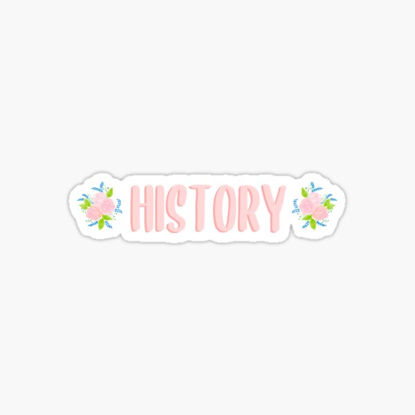 "History Pink" Sticker for Sale by bathwater | Redbubble