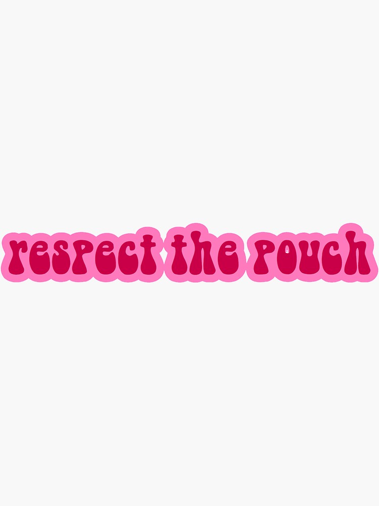 "Respect the pouch CapriSun" Sticker for Sale by caroljne | Redbubble