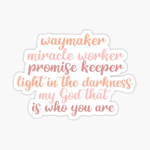 Waymaker Gifts & Merchandise | Redbubble