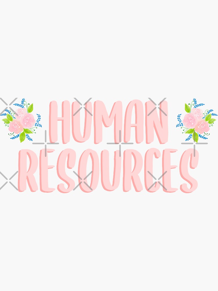 "Human Resources Pink" Sticker for Sale by bathwater | Redbubble