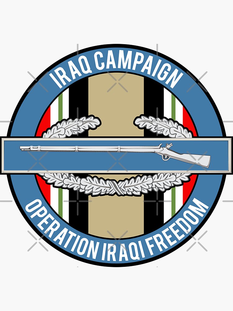 "Iraq Campaign CIB" Sticker for Sale by jcmeyer | Redbubble