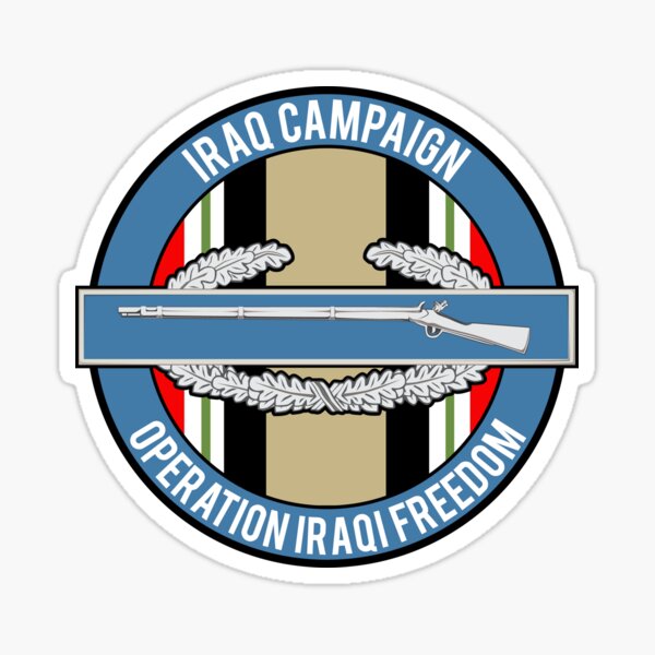 "Iraq Campaign CIB" Sticker for Sale by jcmeyer | Redbubble