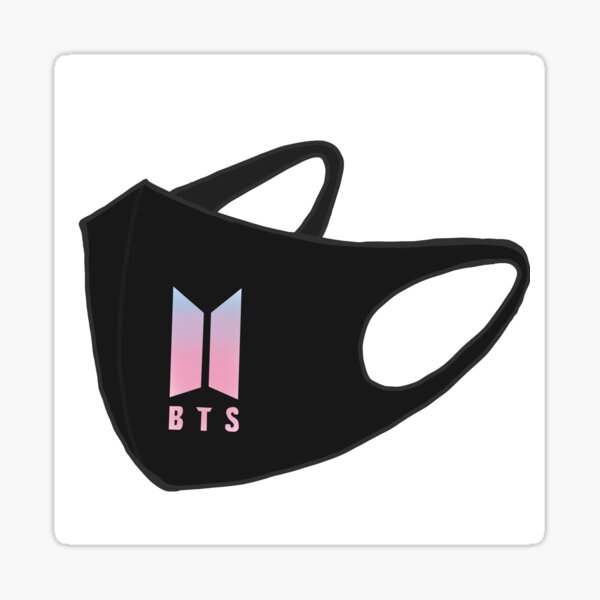 "BTS Mask" Sticker by MaddieJudith123 | Redbubble