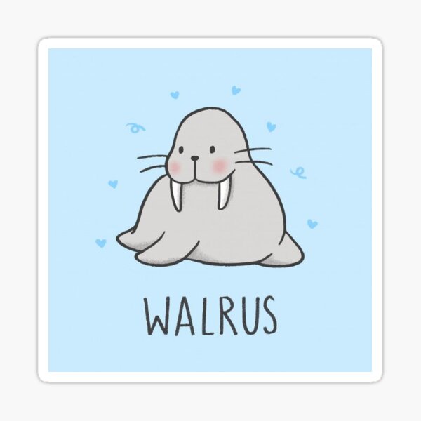"walrus" Sticker by Brody1214 | Redbubble