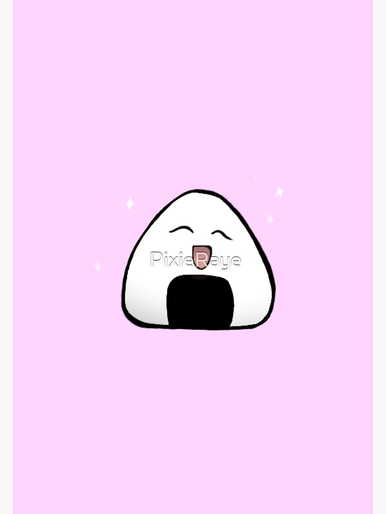 "Happy Rice Ball" Sticker for Sale by PixieRaye | Redbubble