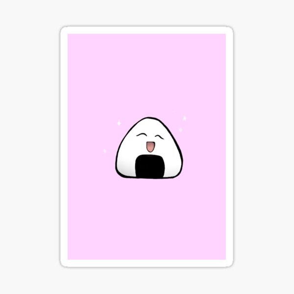 "Happy Rice Ball" Sticker for Sale by PixieRaye | Redbubble