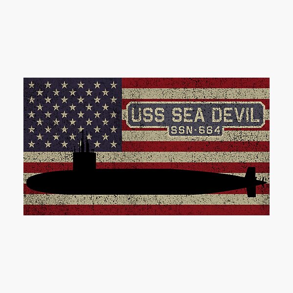 Lámina fotográfica «USS Sea Devil SSN-664 Sturgeon Class Nuclear Attack ...